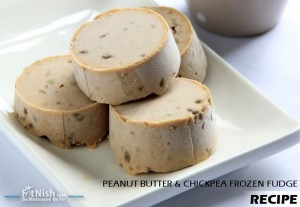 Peanut Butter And Chickpea Frozen Fudge Recipe | FitNish.com