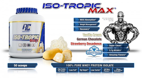 Ronnie Coleman's ISO-TROPIC MAX Whey Protein Isolate Review | FitNish.com