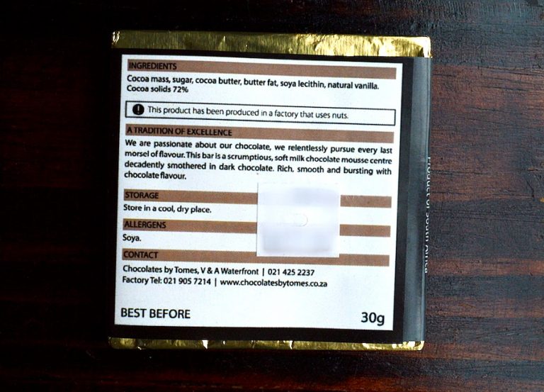 Chocolates by Tomes 72% Cocoa Dark Chocolate Review | FitNish.com